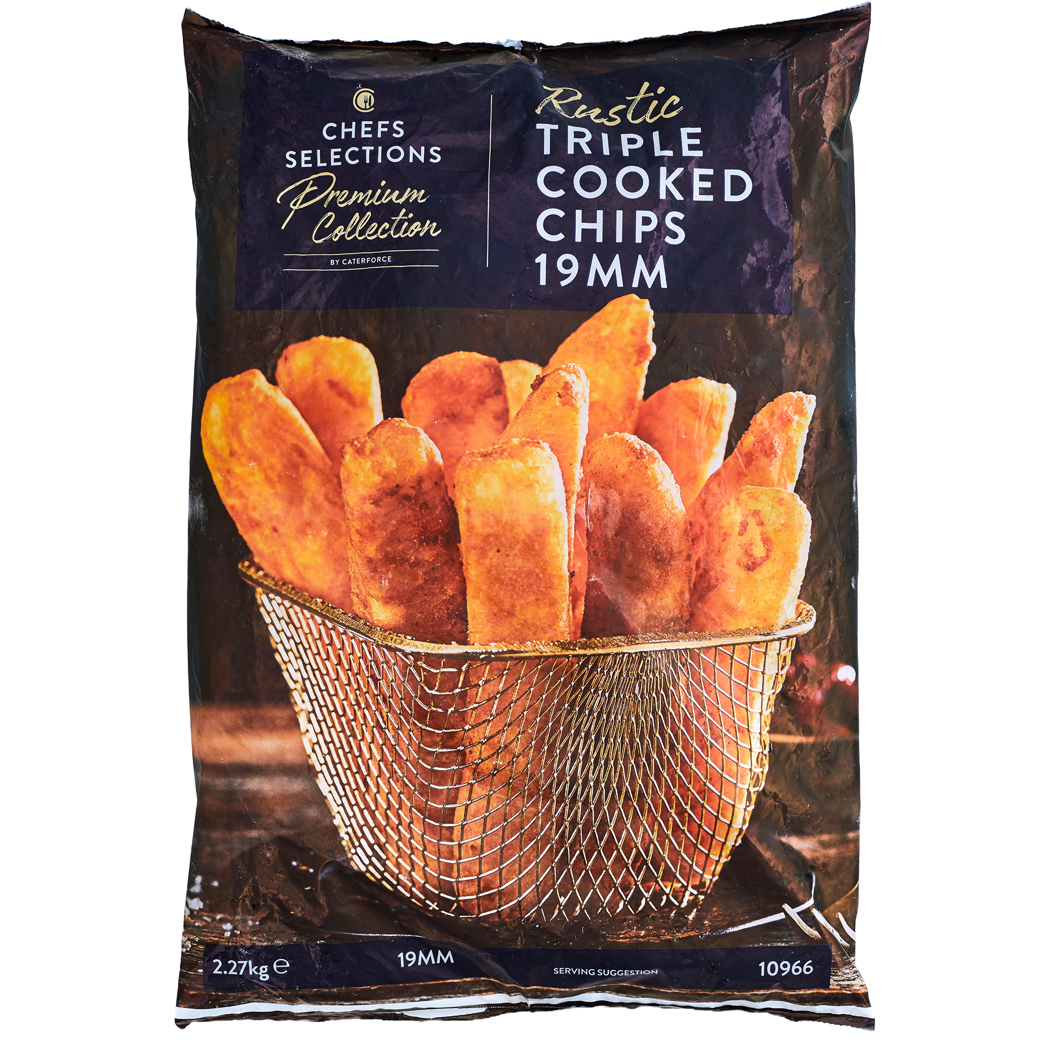 Chefs' Selections Premium Triple Cooked Rustic Chips 19mm (4 x 2.27kg ...